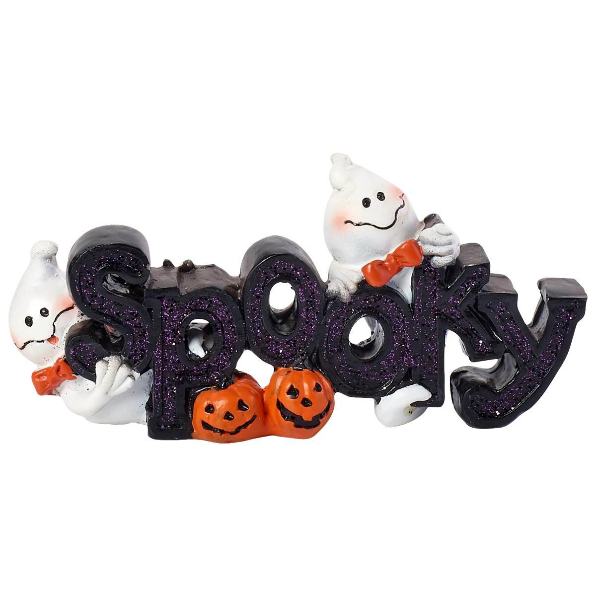 Click here for Ghosts & Jack O Lantern Resin Spooky Sign prices
