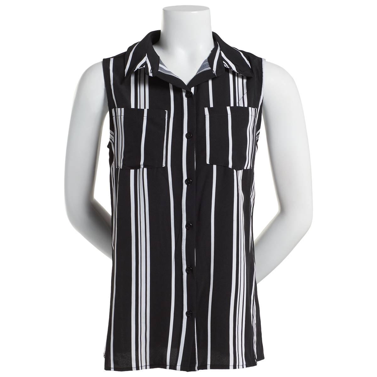 Click here for Womens Notations Sleeveless Silky Stripe Equipment... prices