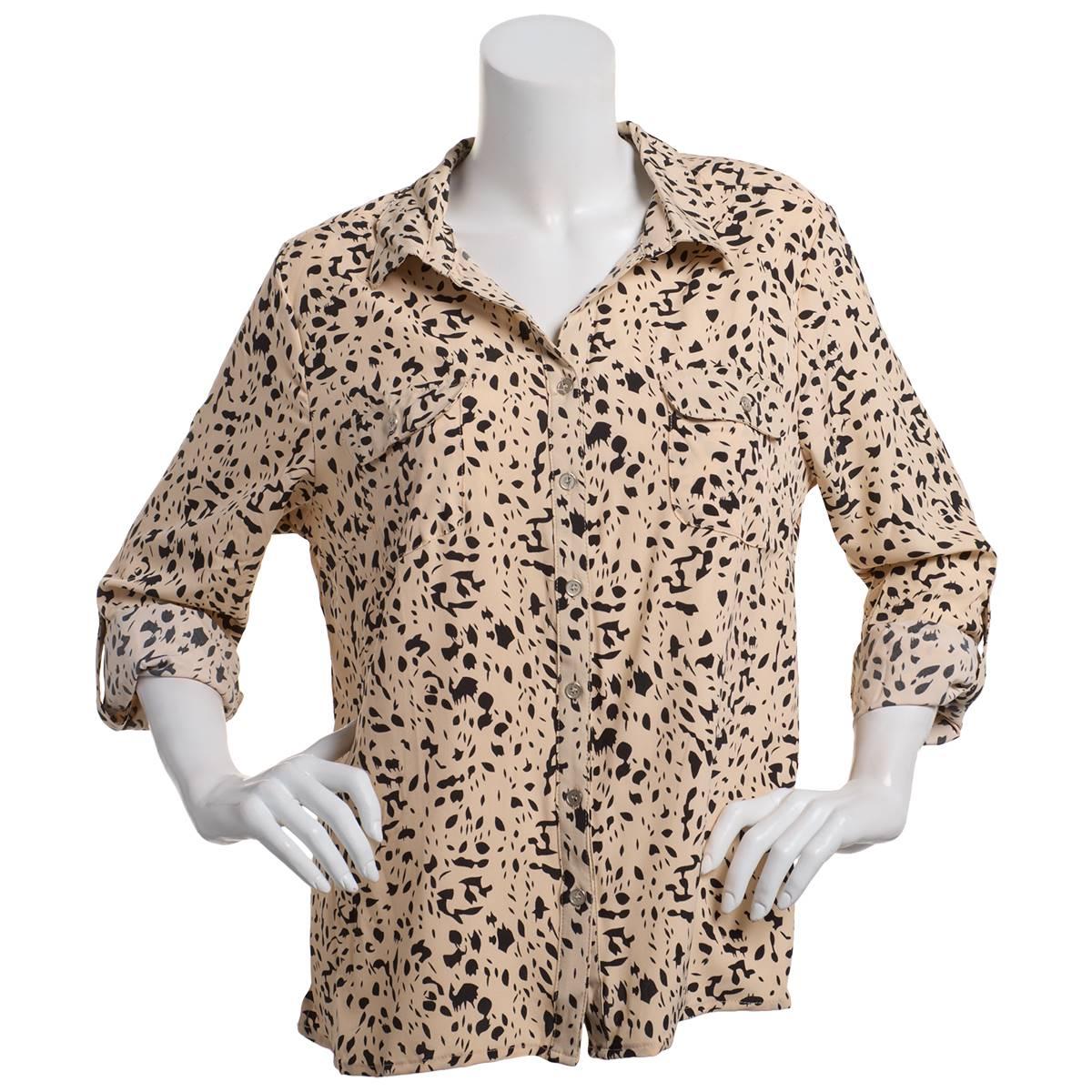 Click here for Petite Notations 3/4 Roll Tab Animal Casual Button... prices