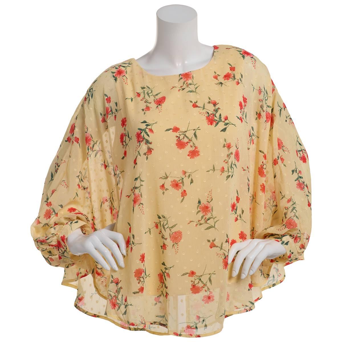 Click here for Womens NY Collection Sleeveless Poppy Floral Blous... prices