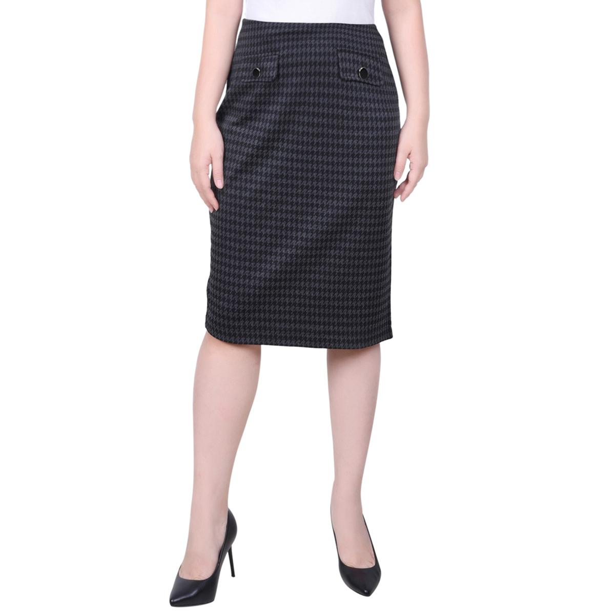 Click here for Womens NY Collection Knee Length Double Knit Hound... prices