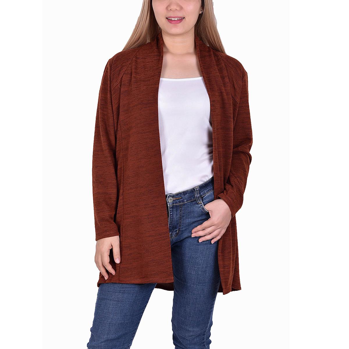 Click here for Womens NY Collection Long Sleeve Solid Long Cardig... prices