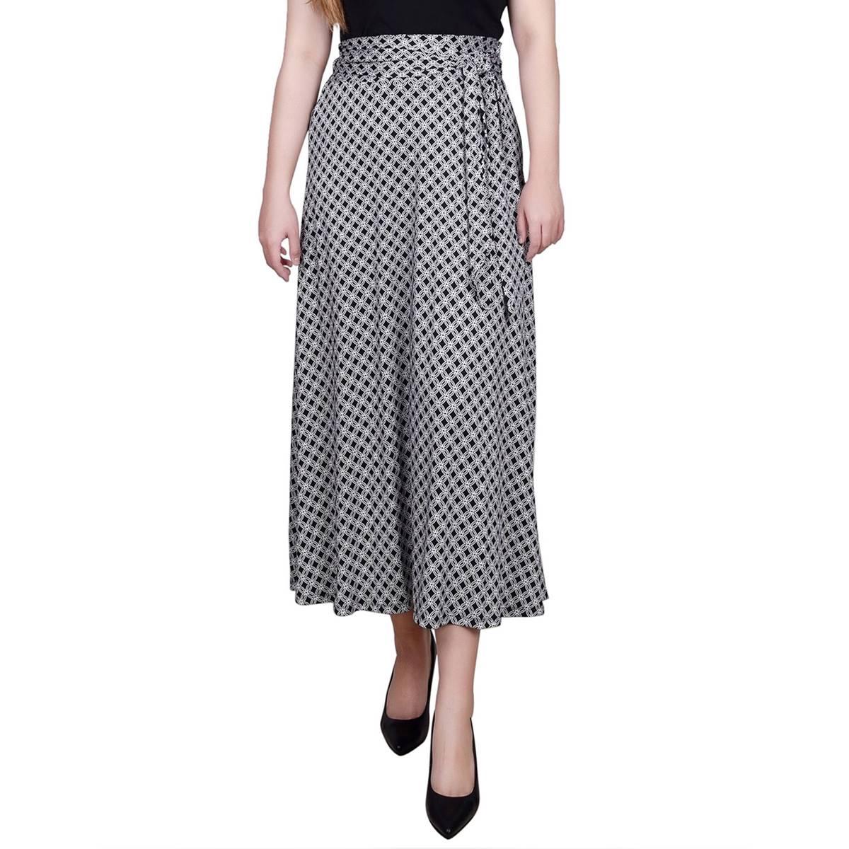 Click here for Womens NY Collection Pull On Geometric Skirt prices