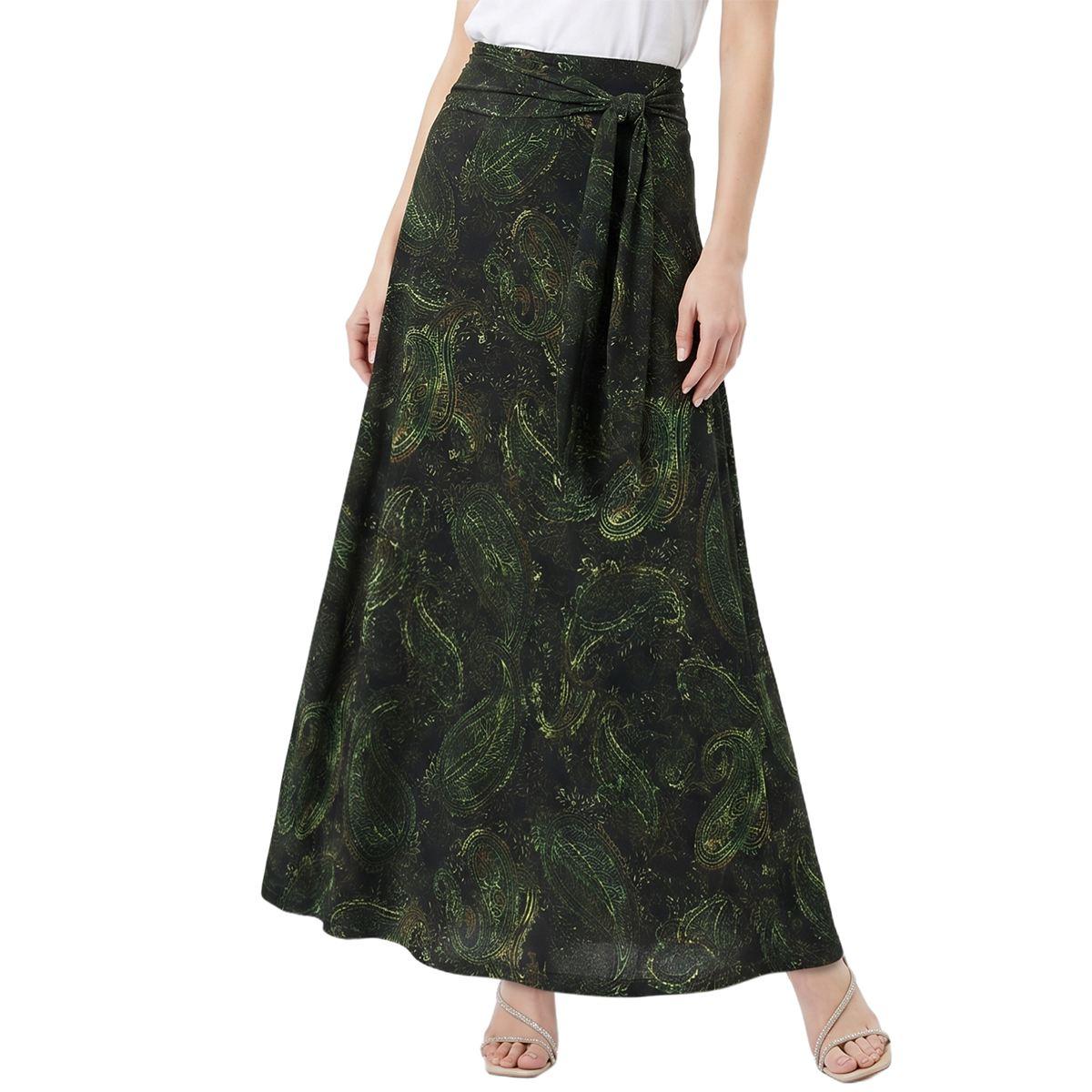 Click here for Womens NY Collection Tie Waist Faded Paisley Maxi... prices