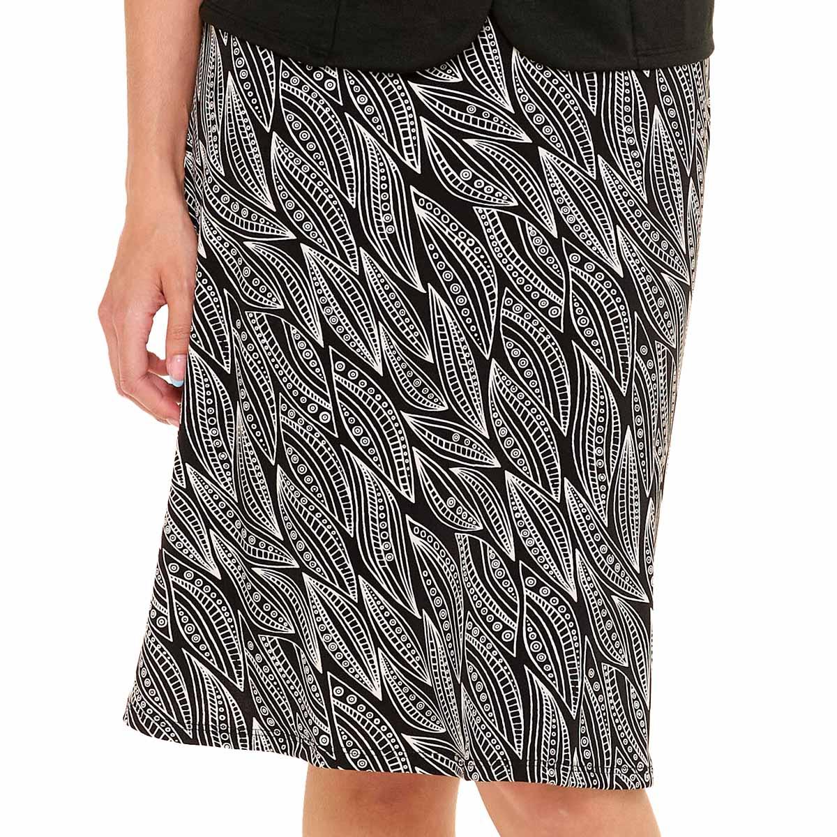 Click here for Womens NY Collection Pull On Abstract Leaf Skirt prices
