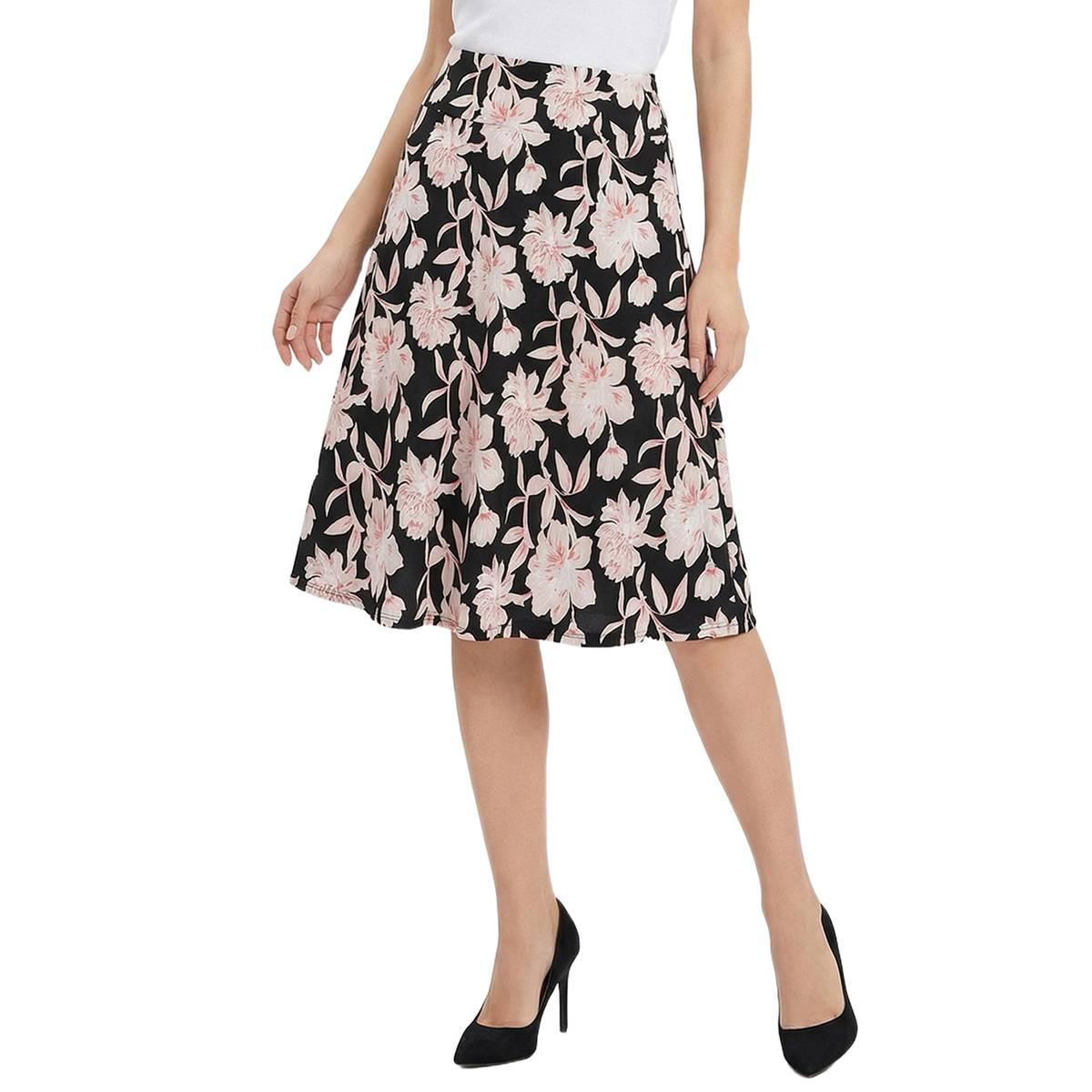 Click here for Womens NY Collection Floral Pull On Skirt prices