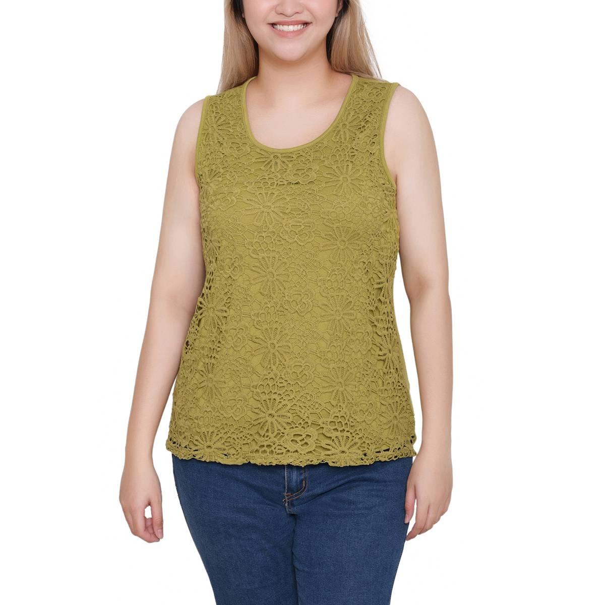 Click here for Womens NY Collection Sleeveless Lace Tank Top prices
