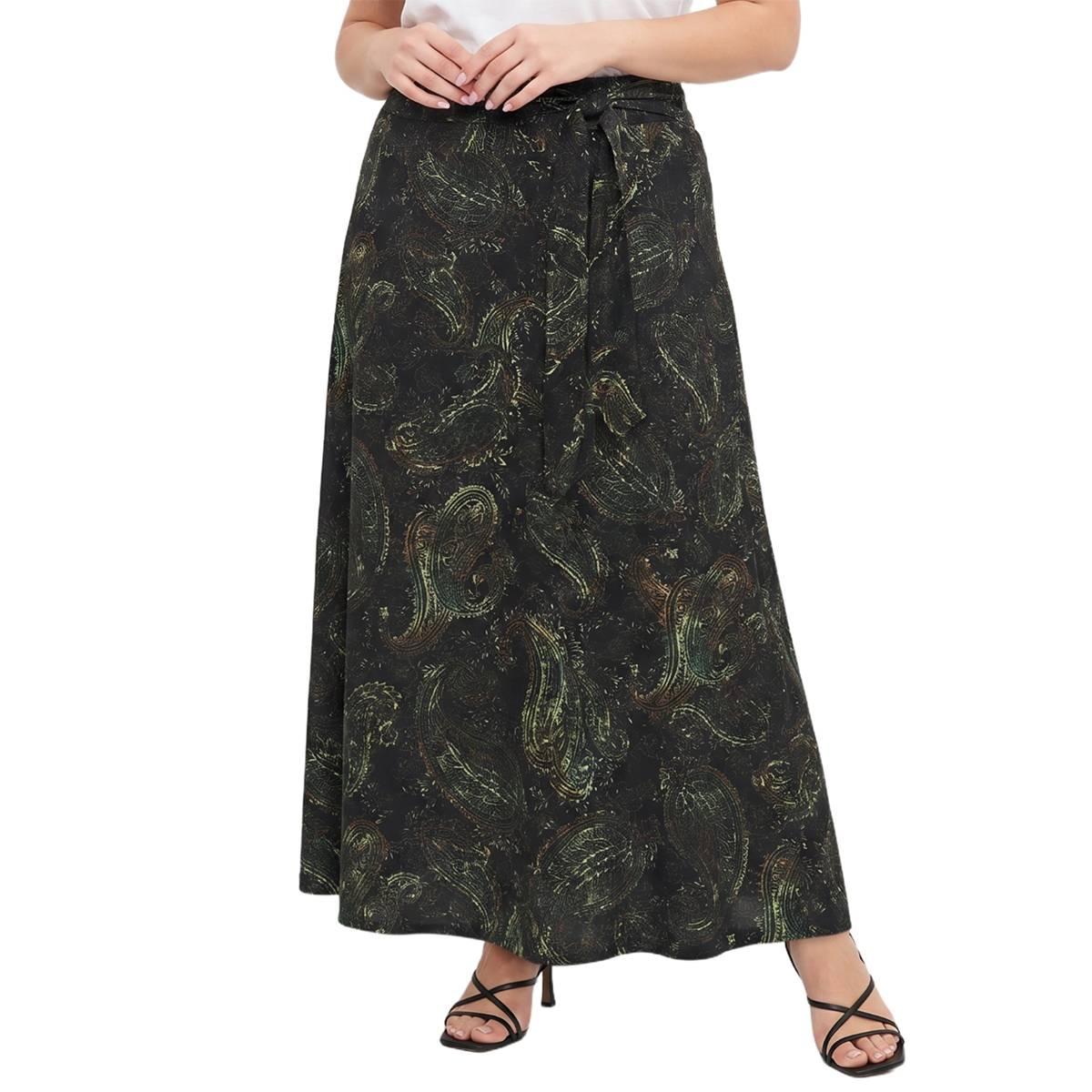 Click here for Plus Size NY Collection Tie Waist Faded Paisley Ma... prices