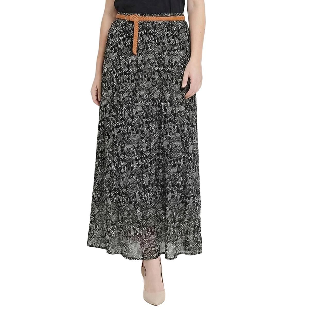 Click here for Petite NY Collection Swirl Floral Belted Waist Max... prices