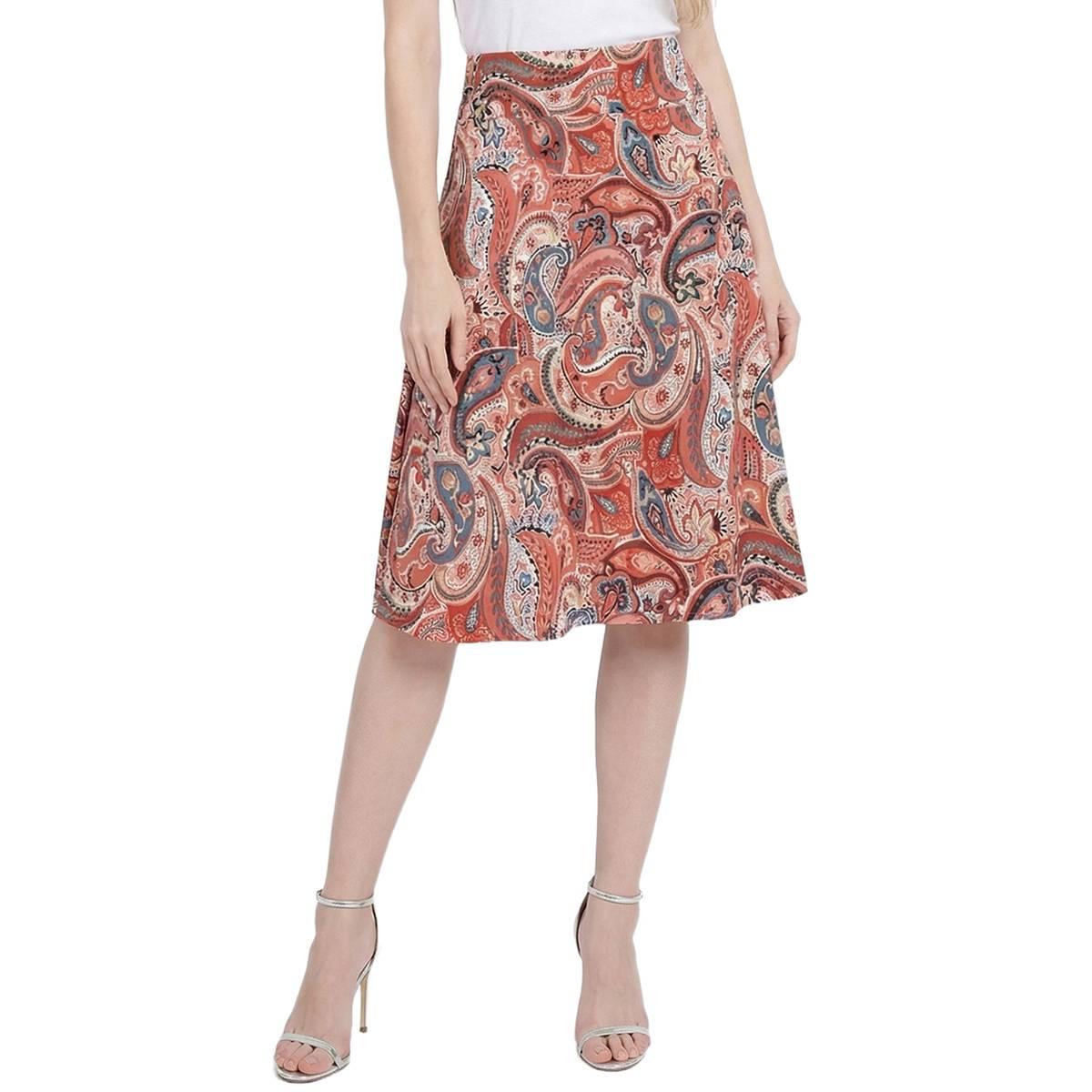 Click here for Petite NY Collection Pull On Paisley Knee Length S... prices