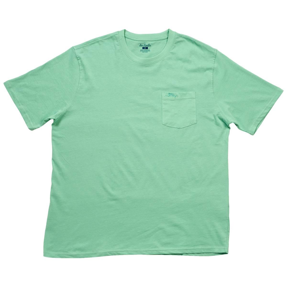 Click here for Mens Big & Tall Joe Marlin Solid Chest Pocket Tee prices