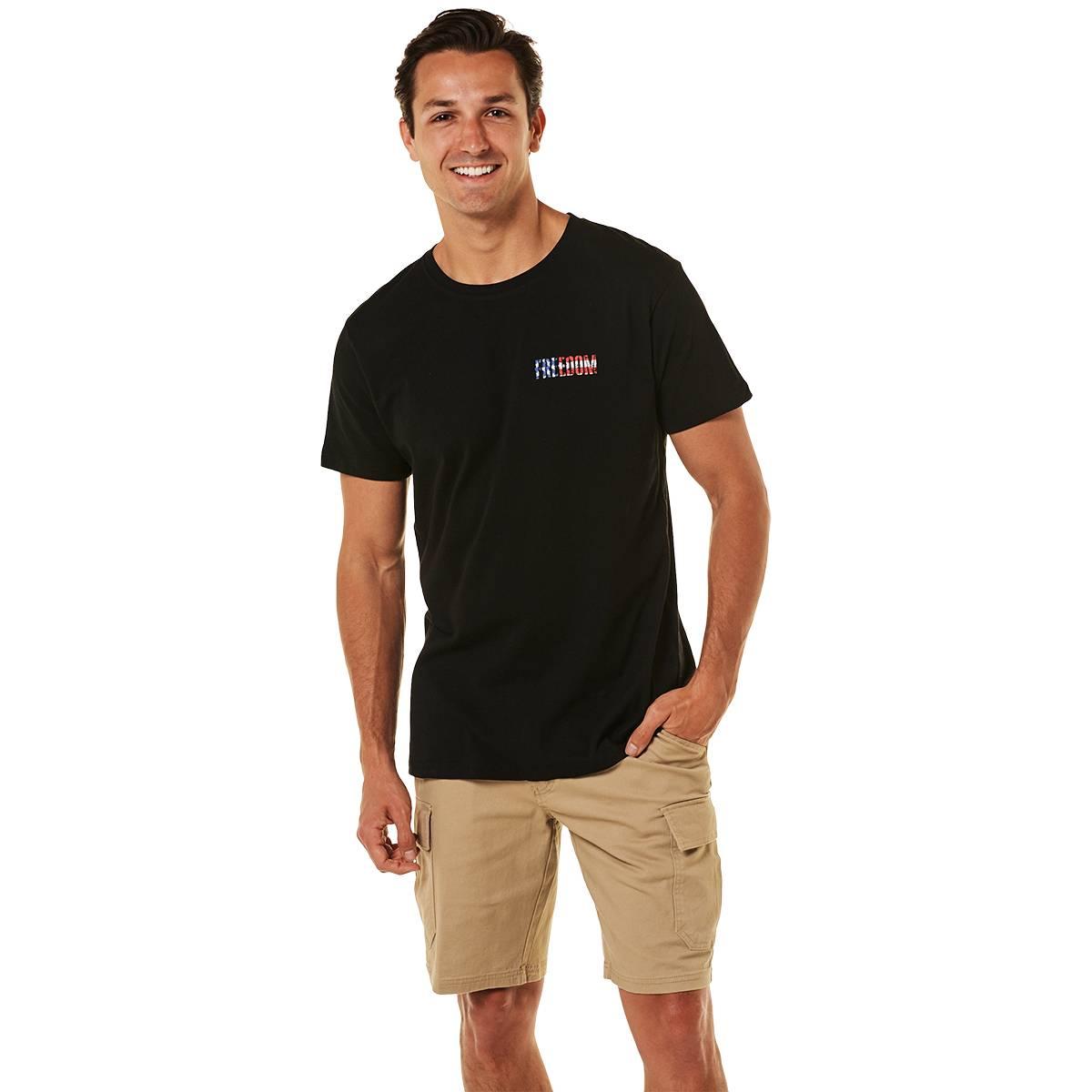 Click here for Mens We The Peeps Freedom Flag Graphic Tee prices
