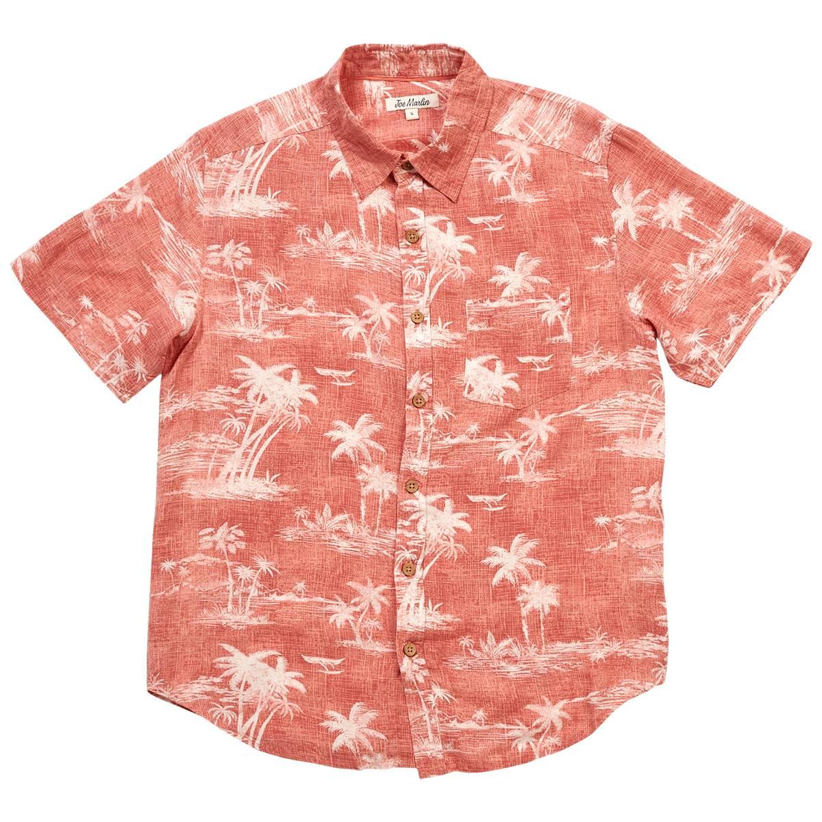 Click here for Mens Joe Marlin Palm Trees Button Down Shirt - Dru... prices