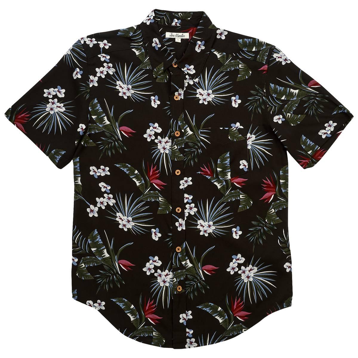 Click here for Mens Joe Marlin Floral Short Sleeve Button Down Sh... prices