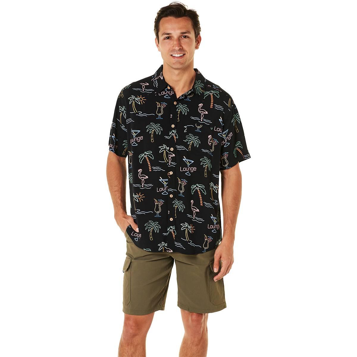 Click here for Mens Joe Marlin Lounge Drink Button Down Shirt - B... prices