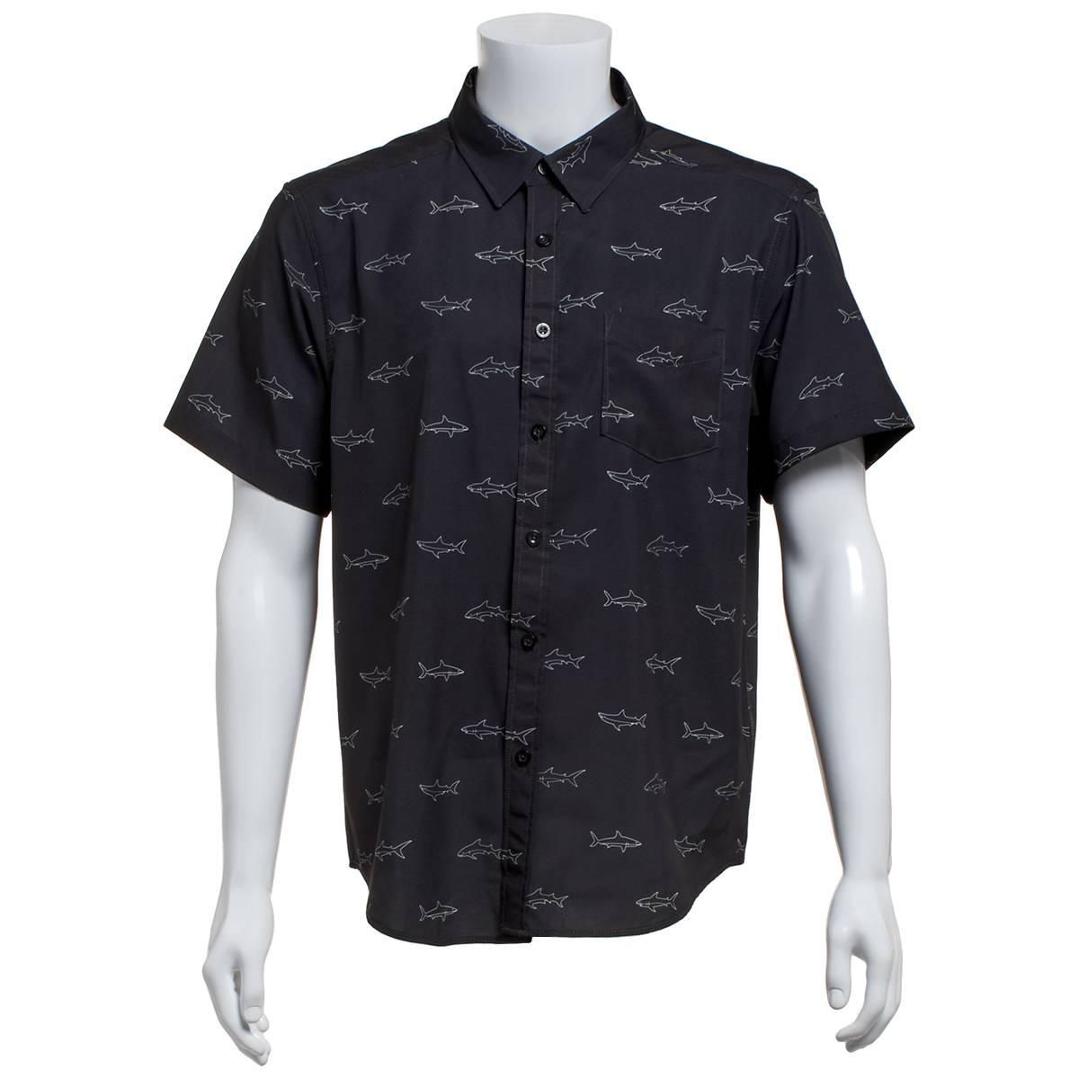 Click here for Mens Joe Marlin Sharks Short Sleeve Button Down Sh... prices