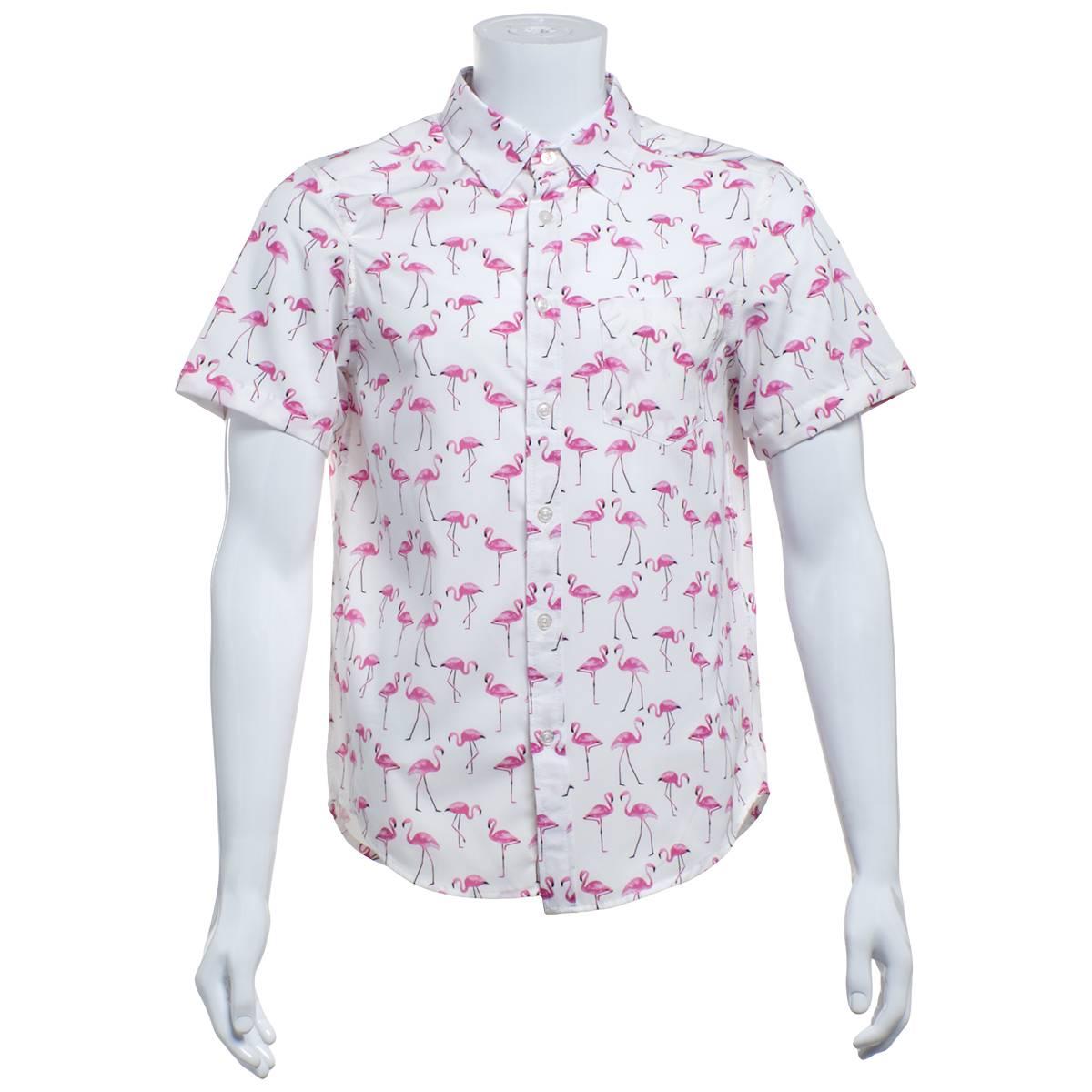 Click here for Mens Joe Marlin Flamingo Button Down Shirt prices