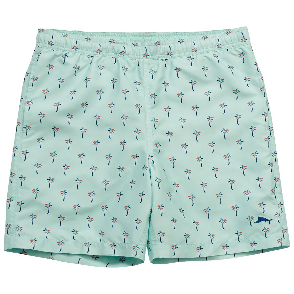 Click here for Mens Joe Marlin Palm Tree Swim Trunks - Celestial... prices