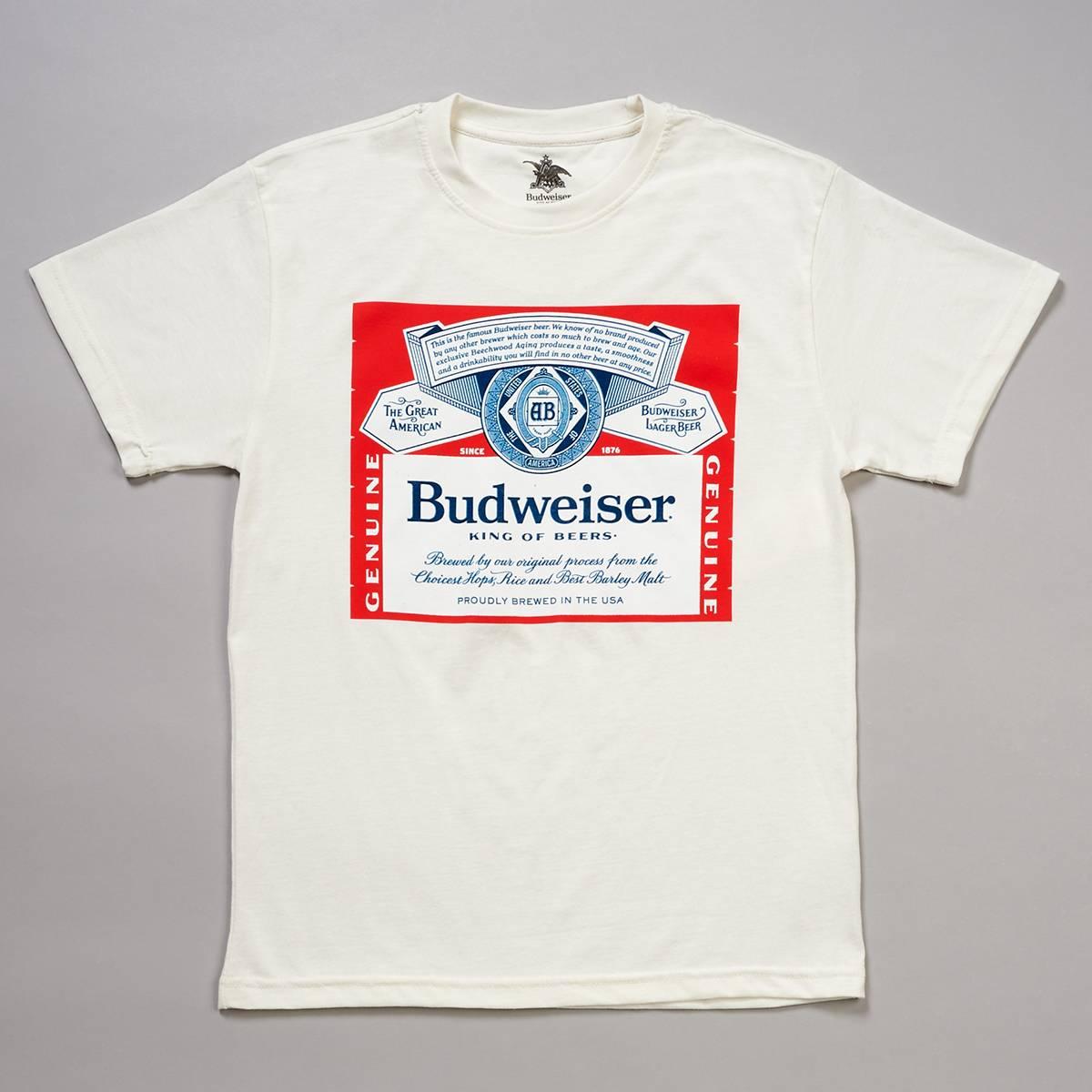 Click here for Mens Budweiser(R) Logo Short Sleeve Graphic Tee prices