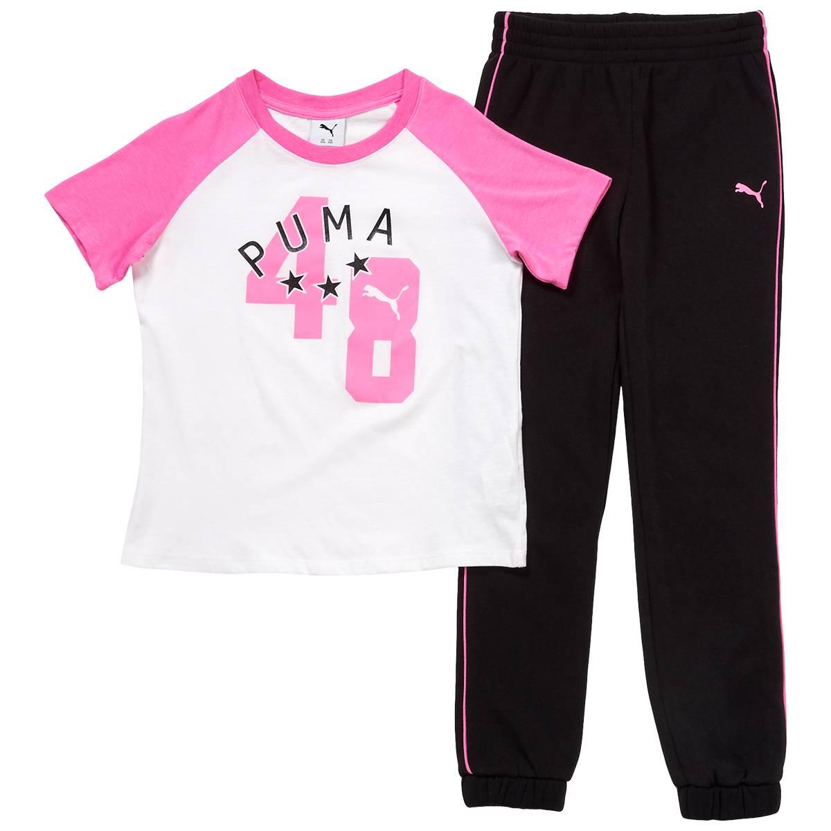 Click here for Girls (7-16) Puma(R) 2pc. Short Sleeve Raglan Tee... prices