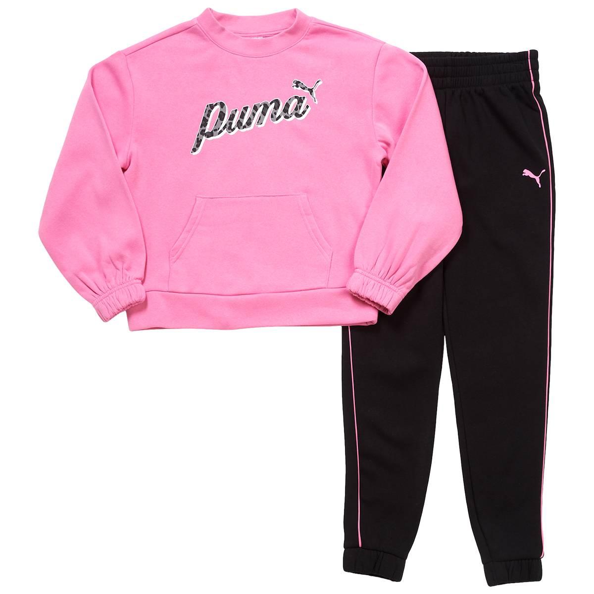 Click here for Girls (7-16) Puma(R) Leopard Logo Sweatshirt & Jog... prices