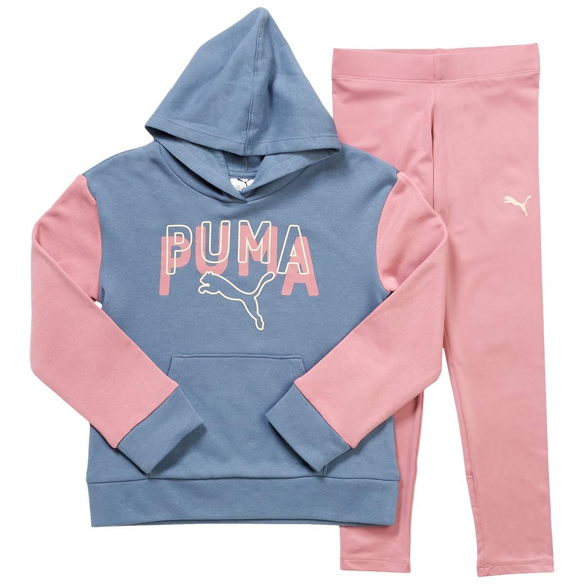 Click here for Girls (7-16) Puma(R) Color Block Hoodie with Silky... prices