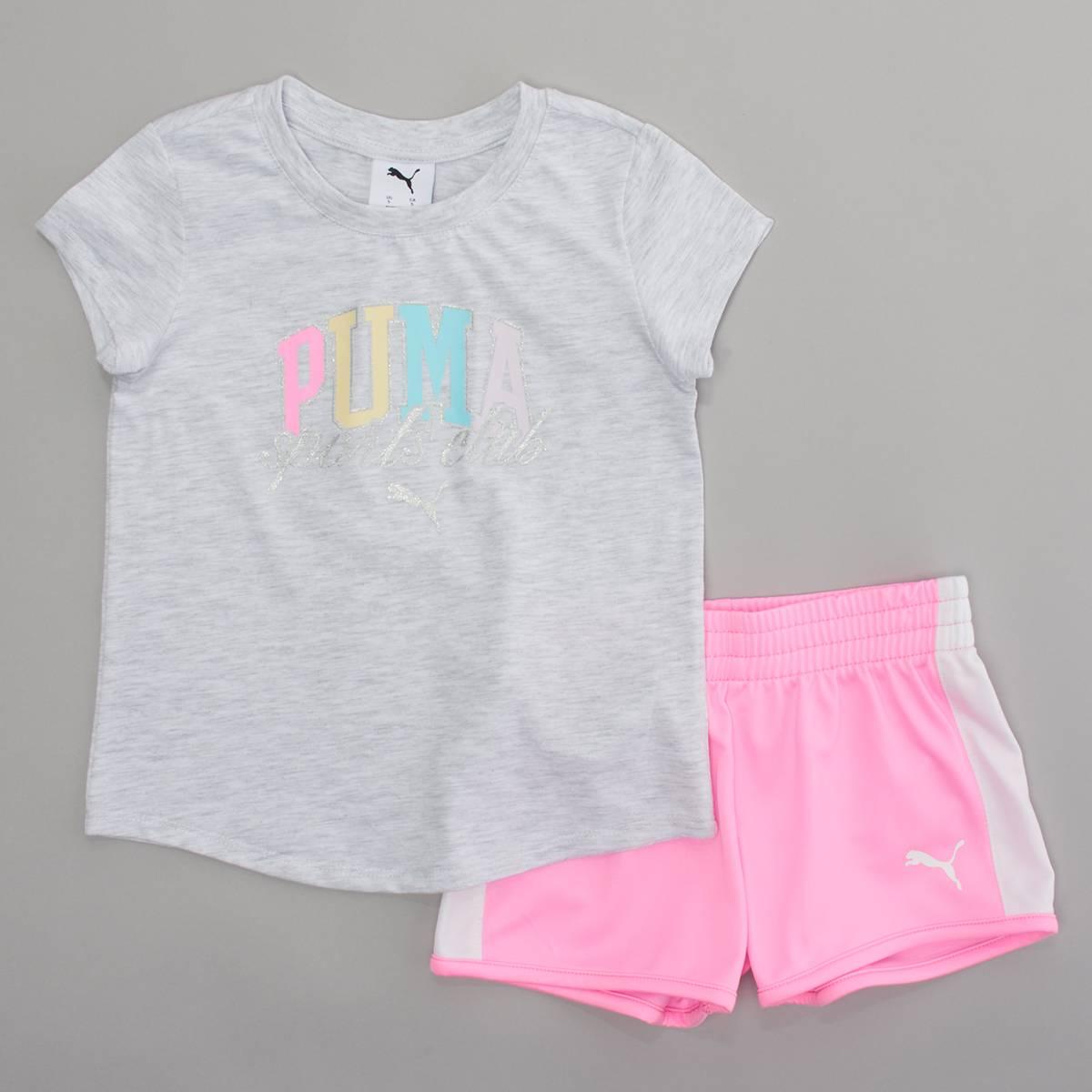 Click here for Girls (4-6x) Puma(R) Sports Club Marled Tee & Tric... prices