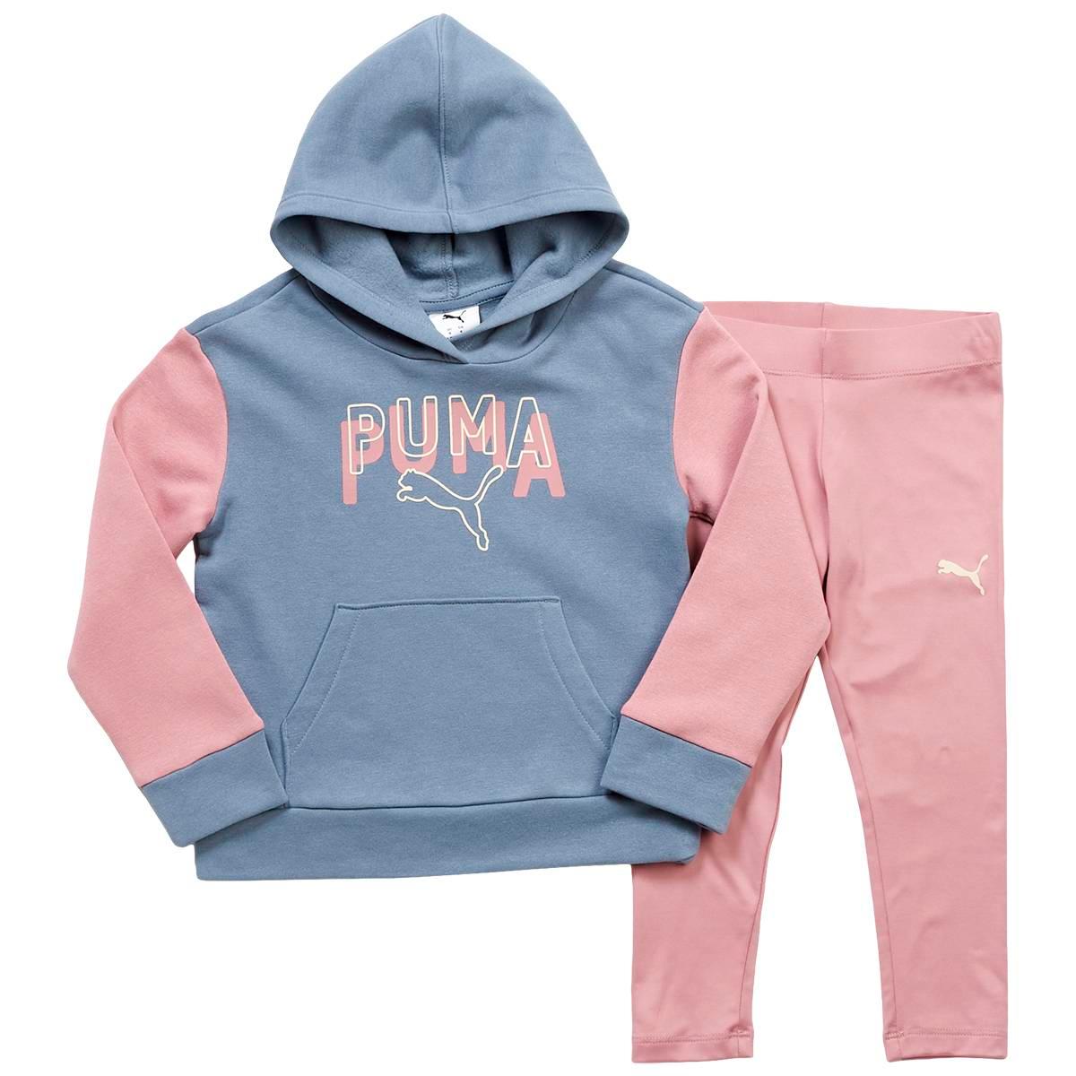 Click here for Girls (4-6x) Puma(R) Color Block Raised Logo Hoodi... prices