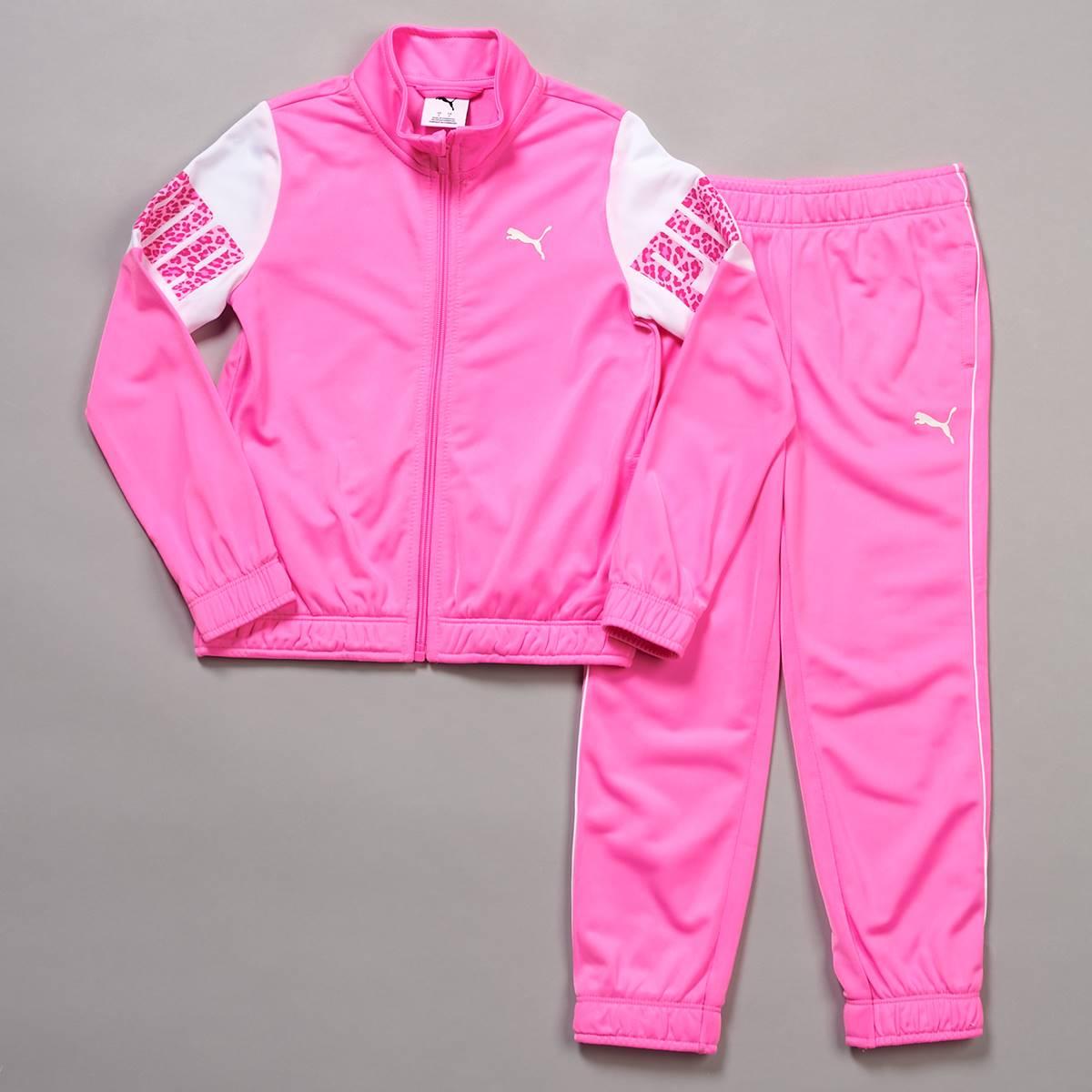 Click here for Girls (4-6x) Puma(R) Leopard Sleeve Text Tricot Ja... prices