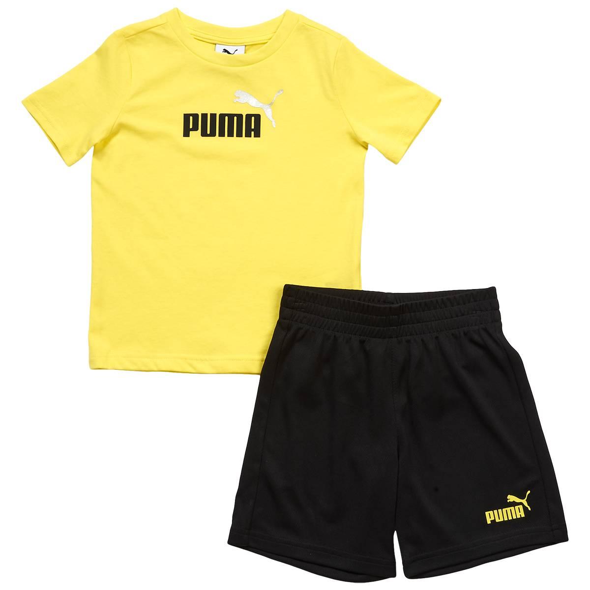 Click here for Boys (4-7) Puma 2Pc Tee & Solid Mesh Short Set prices