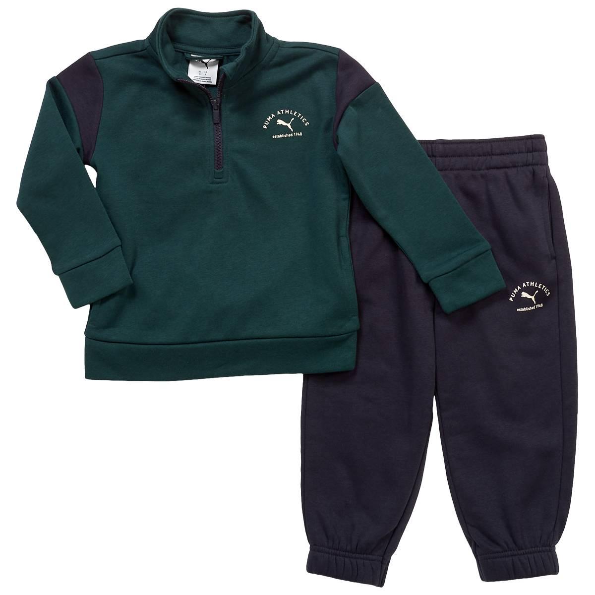 Click here for Boys (4-7) Puma(R) 2pc. Cotton Fleece 1/4 Zip Set prices