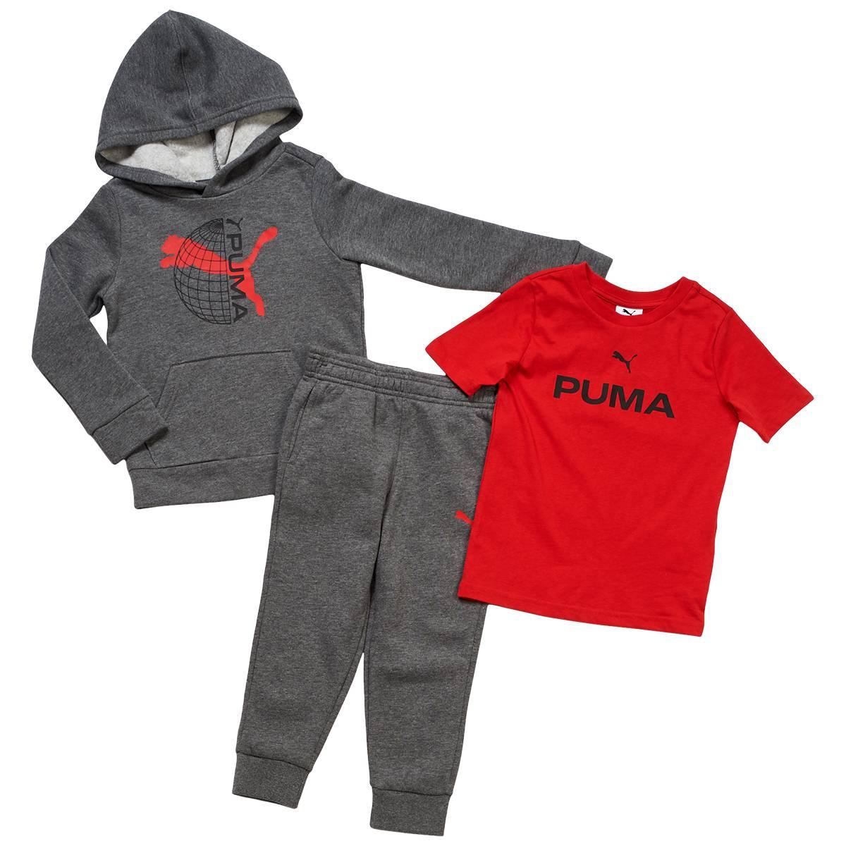 Click here for Boys (4-7) Puma(R) Logo 3pc. Cotton Fleece Hoodie... prices