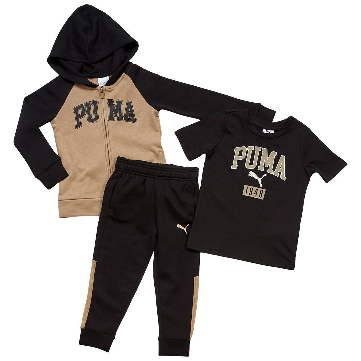 Click here for Boys (4-7) Puma(R) 3pc. Cotton Fleece Zip Up Sweat... prices