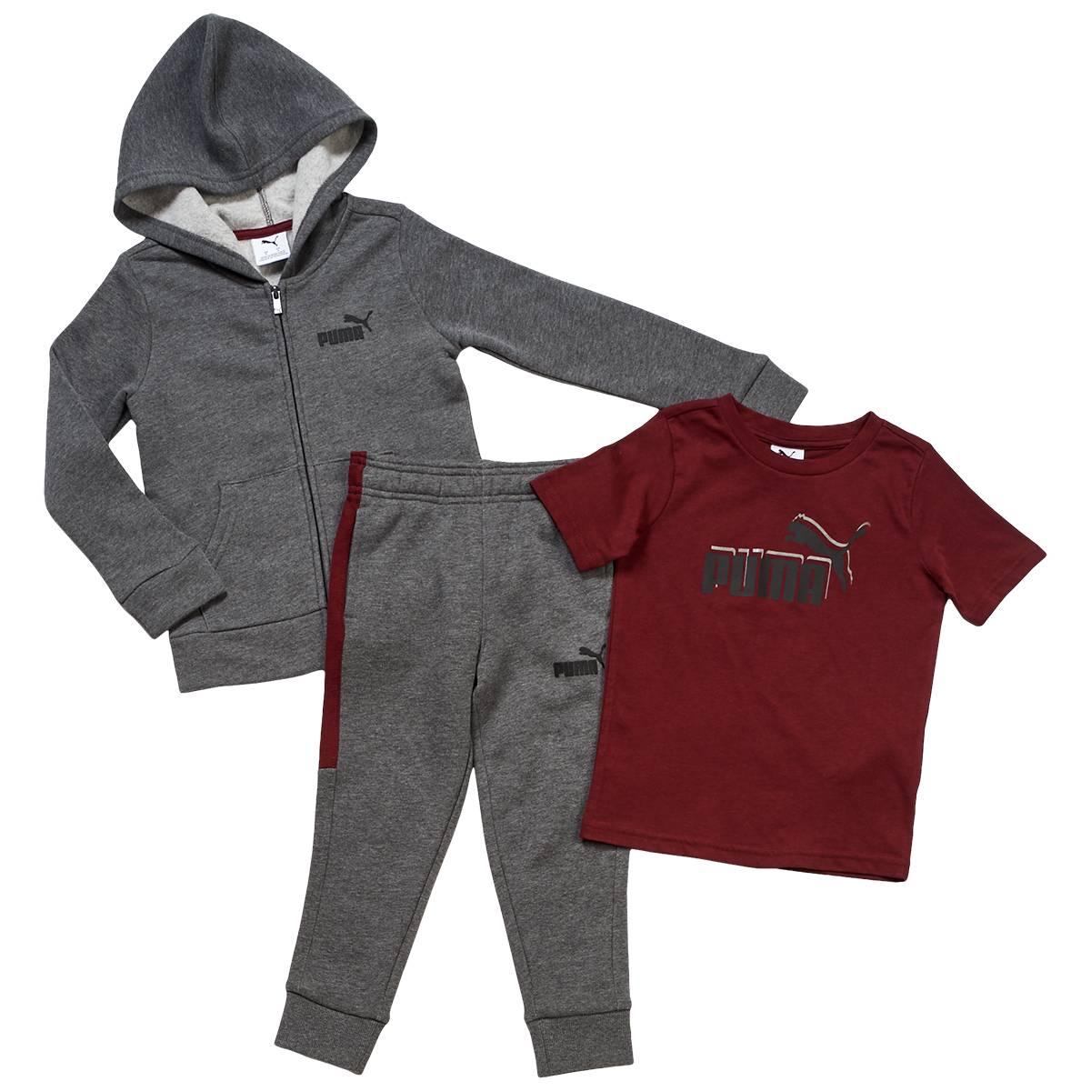 Click here for Boys (4-7) Puma(R) 3pc. Marled Zip Up Sweatsuit Se... prices