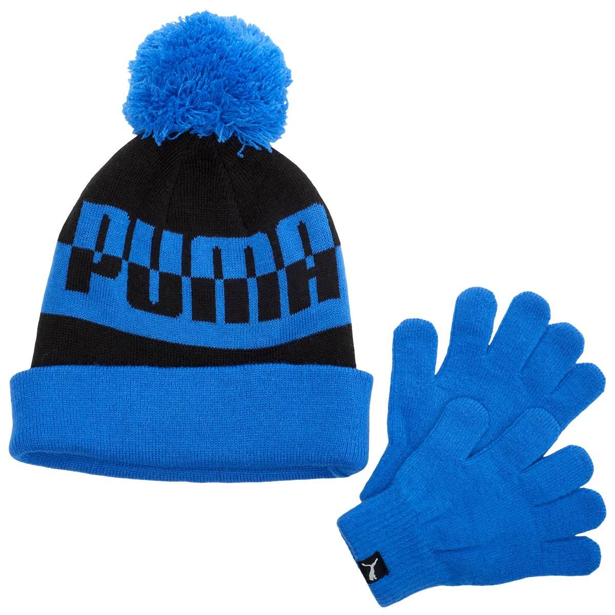 Click here for Boys (4-7) Puma(R) Foxwood Cuff Hat & Gloves Set prices