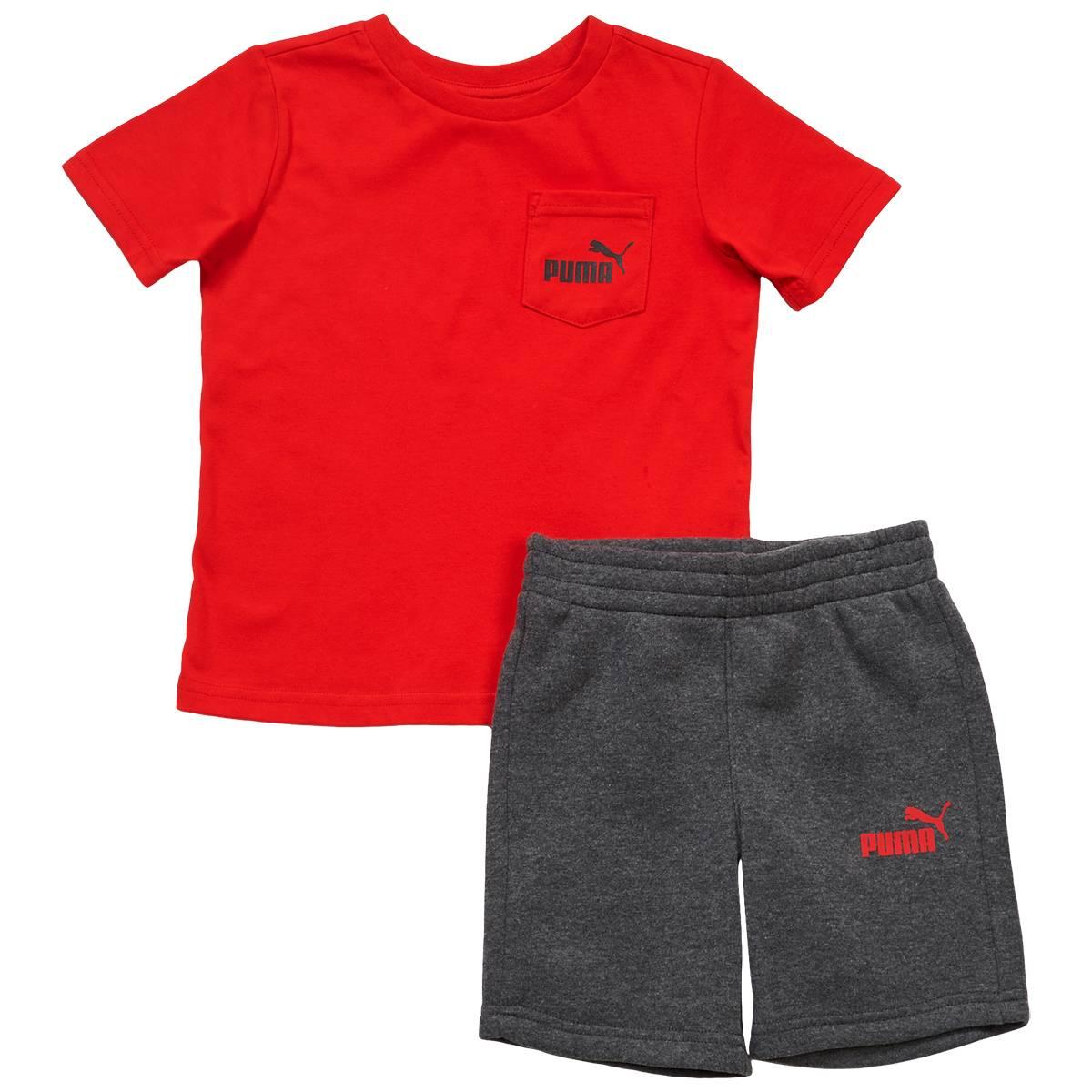 Click here for Toddler Boy Puma(R) Short Sleeve Pocket Tee & Flee... prices