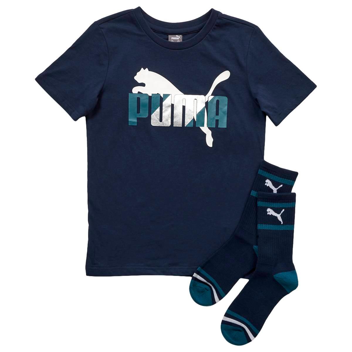 Click here for Boys (8-20) Puma(R) Cotton Jersey Tee with Crew So... prices