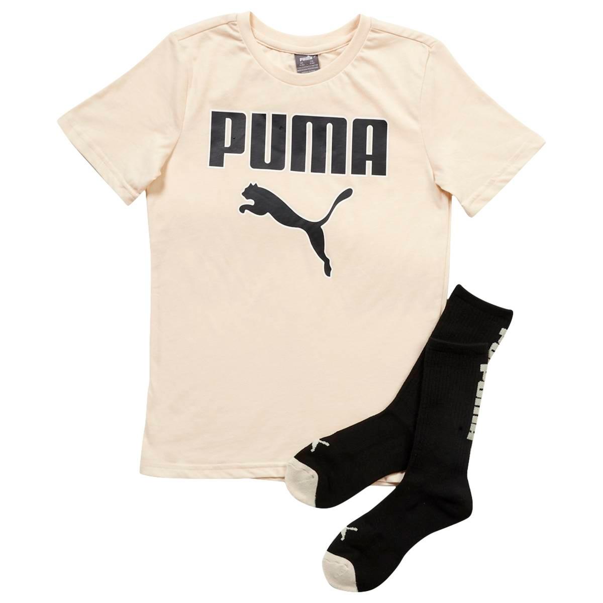 Click here for Boys (8-20) Puma(R) Cotton Jersey Tee with Crew So... prices