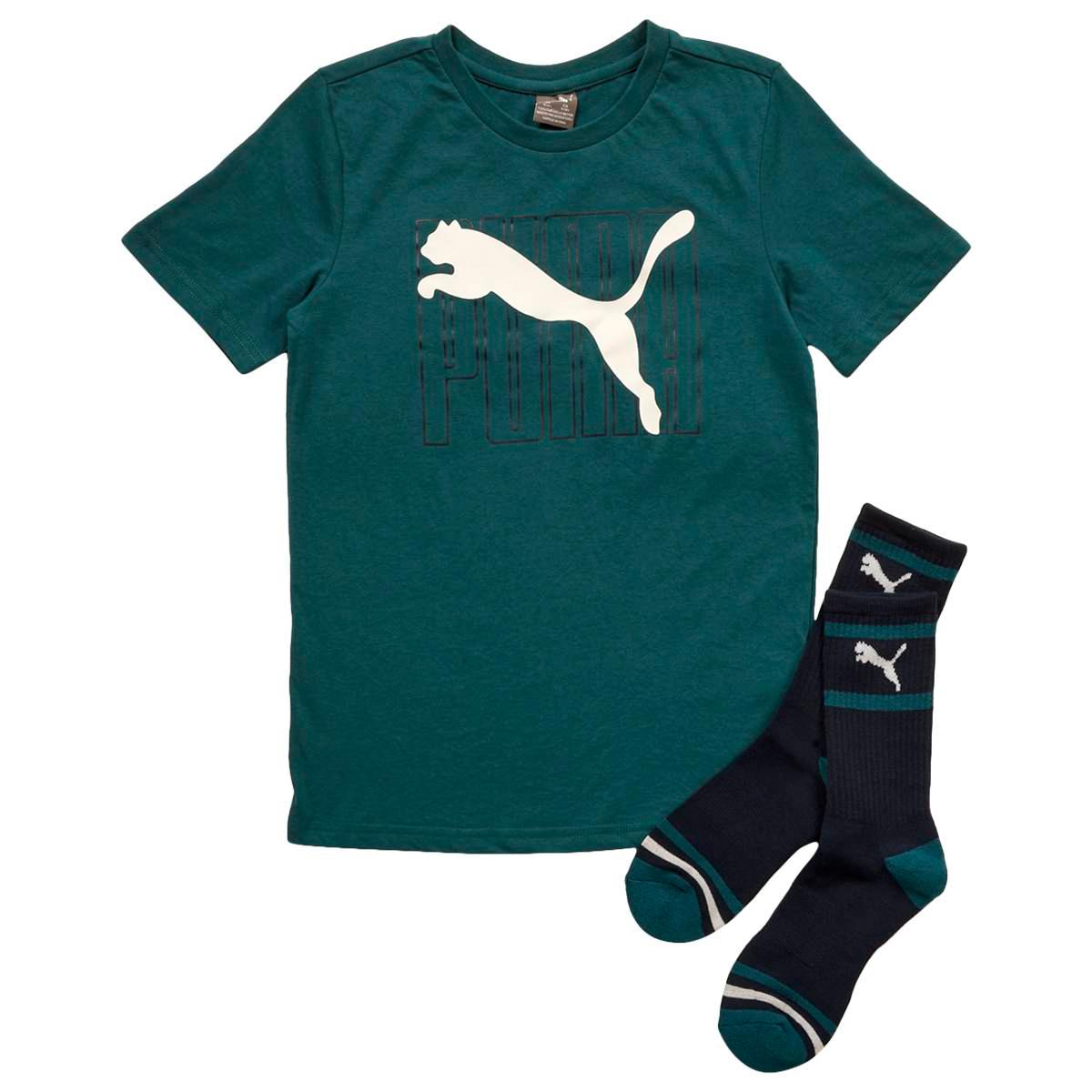 Click here for Boys (8-20) Puma(R) Cotton Jersey Tee with Crew So... prices