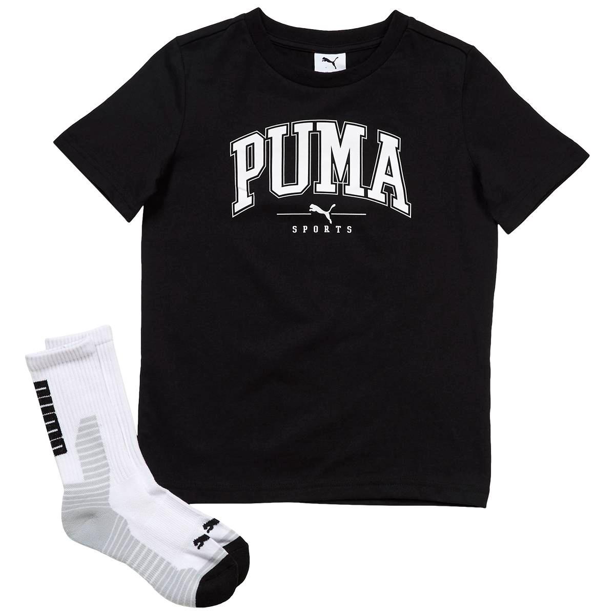 Click here for Boys (8-20) Puma(R) 2pc. Short Sleeve Tee & Crew S... prices