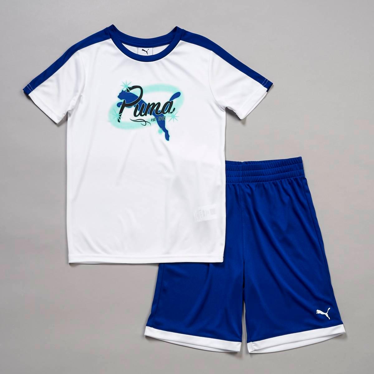 Click here for Boys (8-20) Puma(R) 2pc. Solid Tee & Interlock Sho... prices