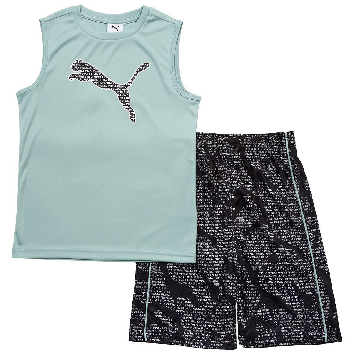 Click here for Boys (8-20) Puma(R) 2pc. Muscle Tee & Shorts Set -... prices