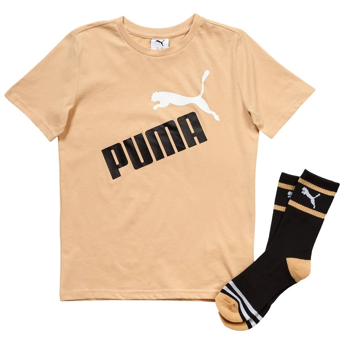 Click here for Boys (8-20) Puma(R) Jersey Short Sleeve Tee with S... prices