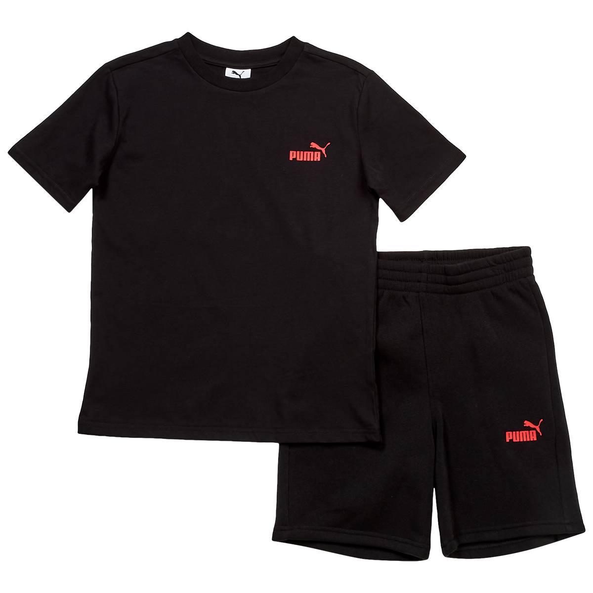 Click here for Boys (8-20) Puma(R) Tee & Knit Short Set - Black prices