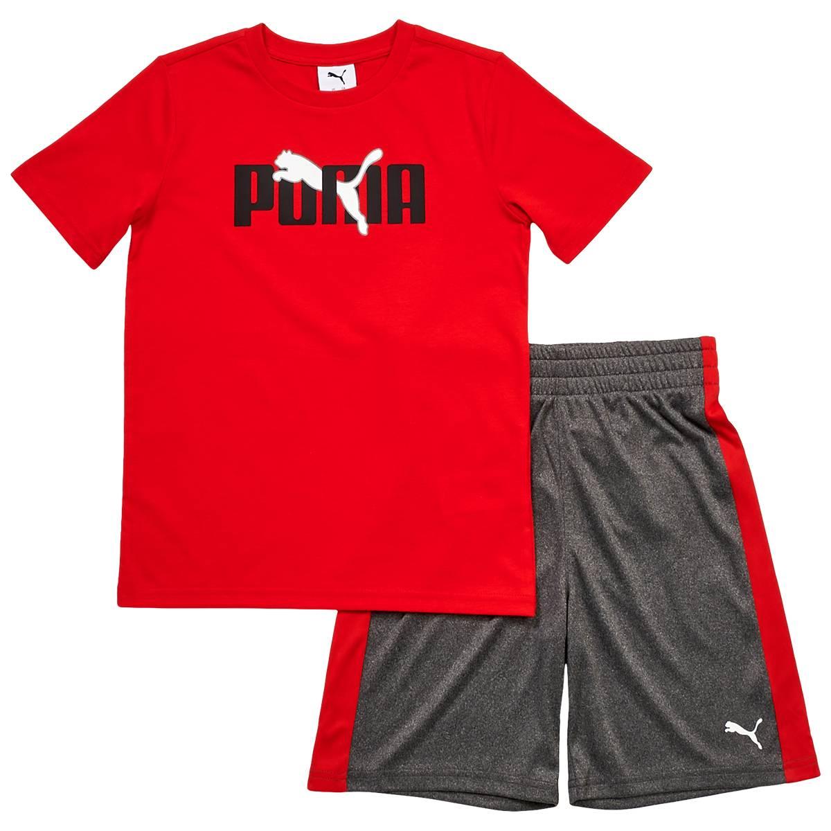 Click here for Boys (8-20) Puma(R) Tee & Short Set - All Time Red prices