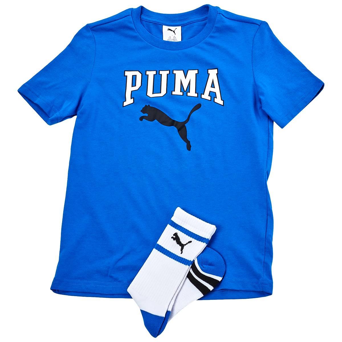 Click here for Boys (8-20) Puma(R) Tee & Crew Sock Set - Racing B... prices