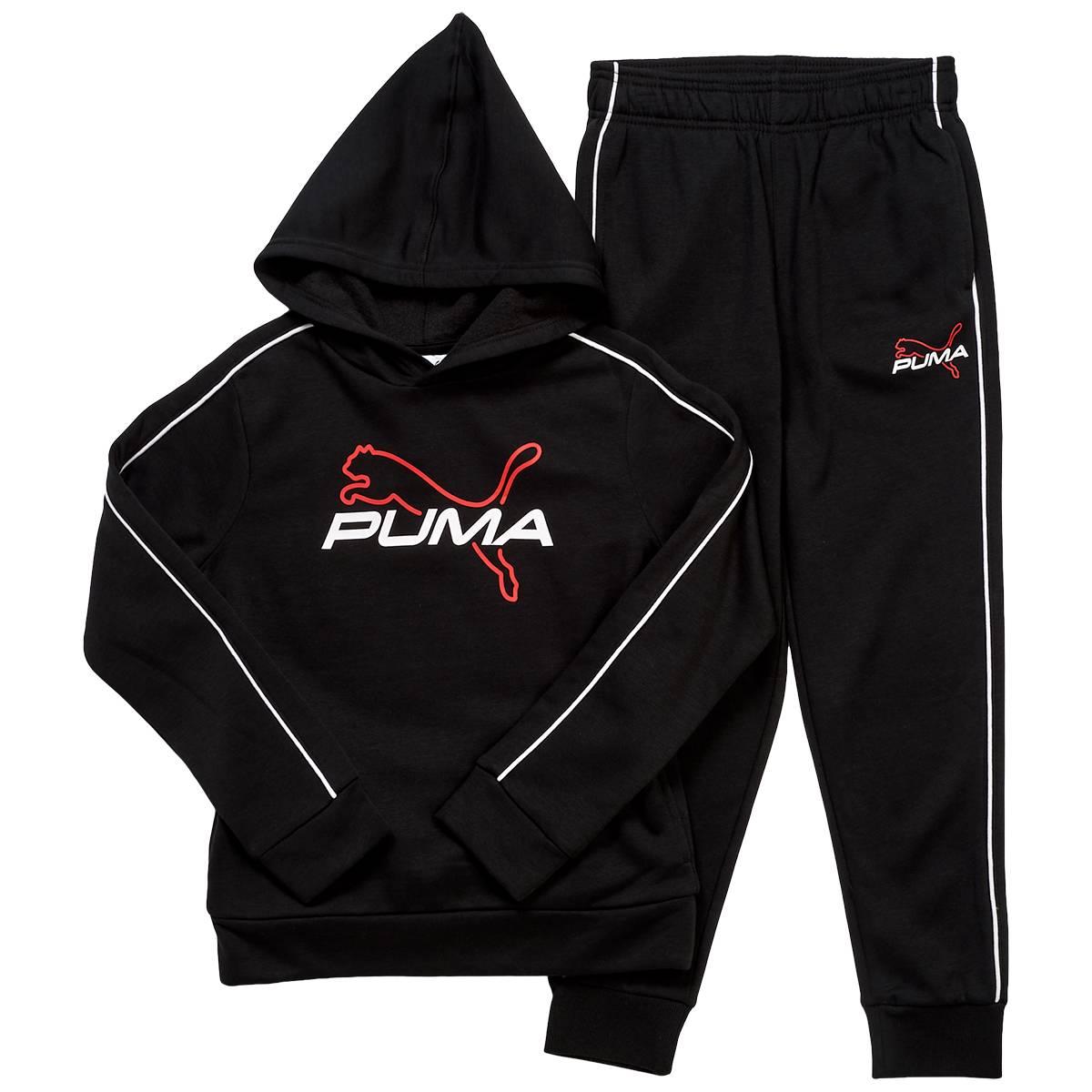 Boys (8-20) Puma(R) 2pc. Cotton Hoodie & Joggers Set - Black