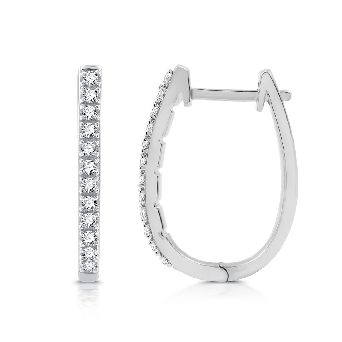 Click here for Nova Star(R) 1/4ctw. Lab Grown Diamond Bar Set Hoo... prices