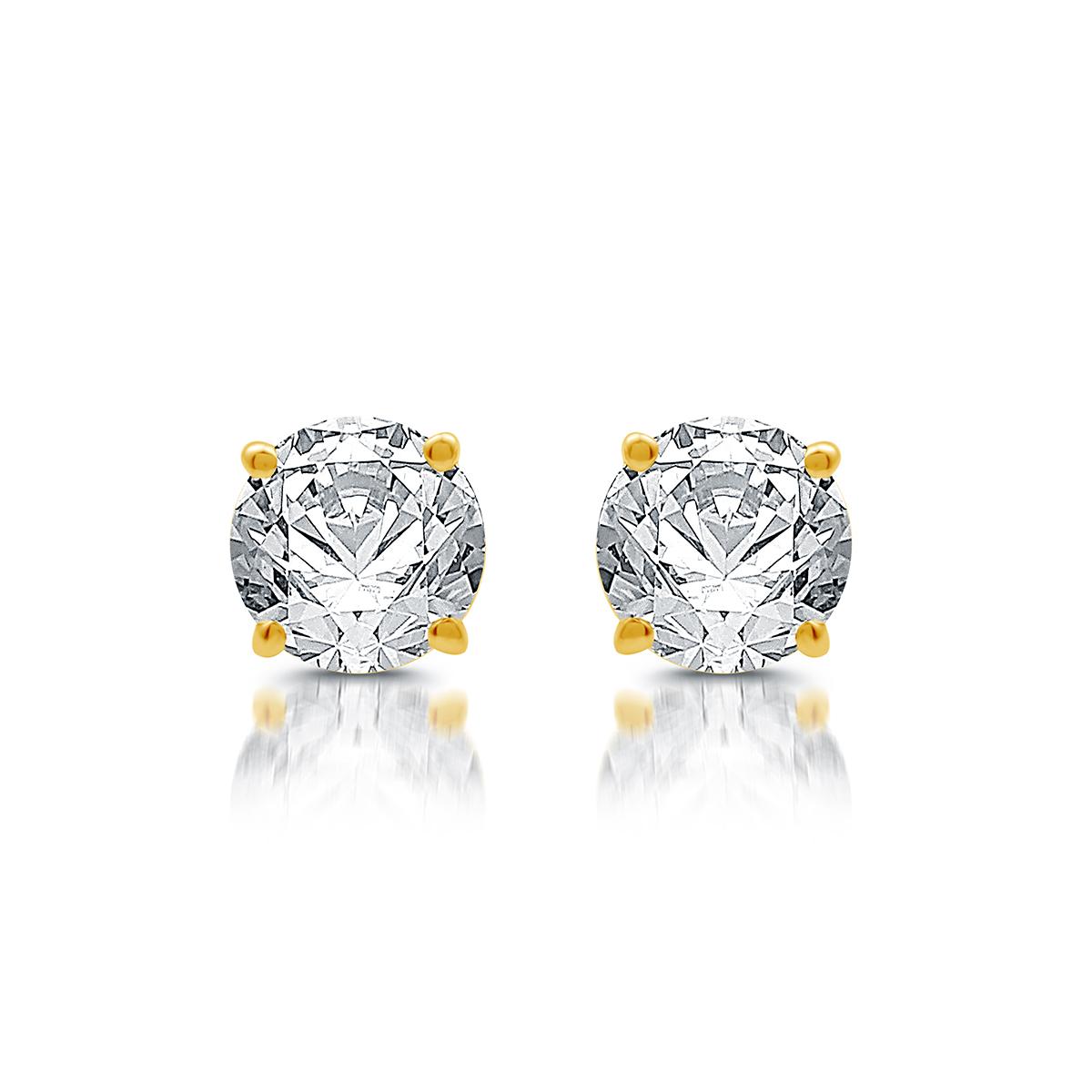 Click here for Nova Star(R) 1ctw. Lab Grown Diamond Prong-Set Stu... prices