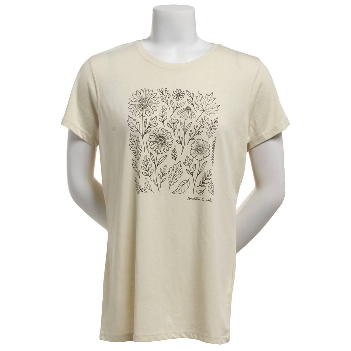 Click here for Womens Mountain and Isles Short Sleeve Floral Leaf... prices